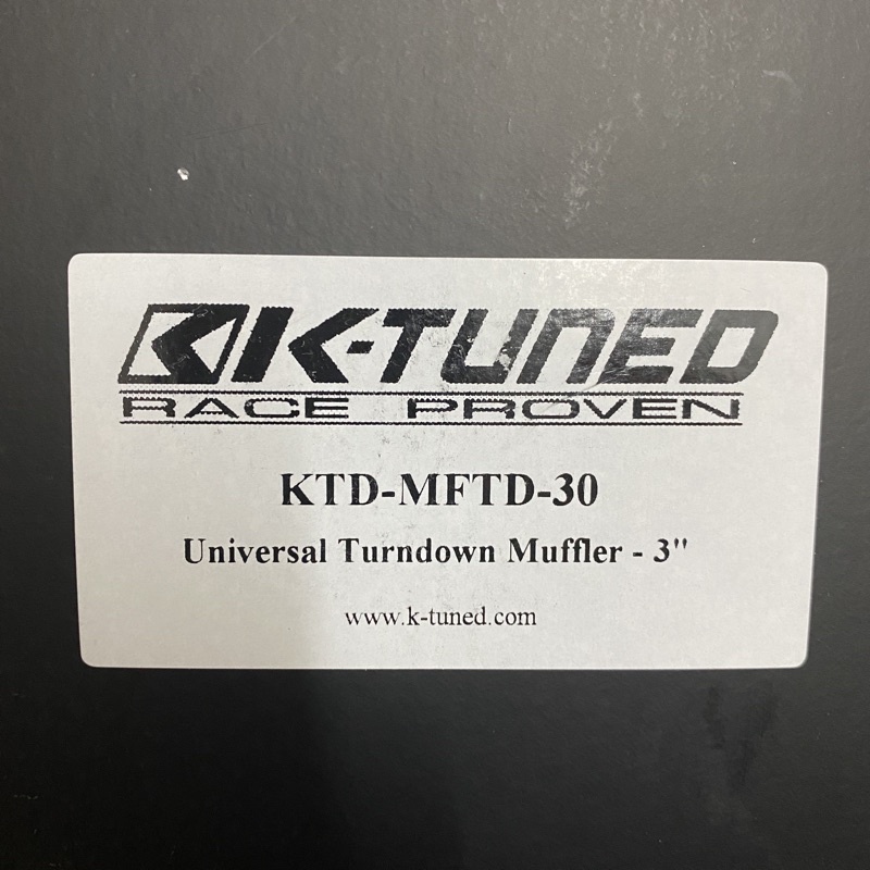 🇨🇦 K-Tuned Turndown Muffler 💯Original | Shopee Malaysia