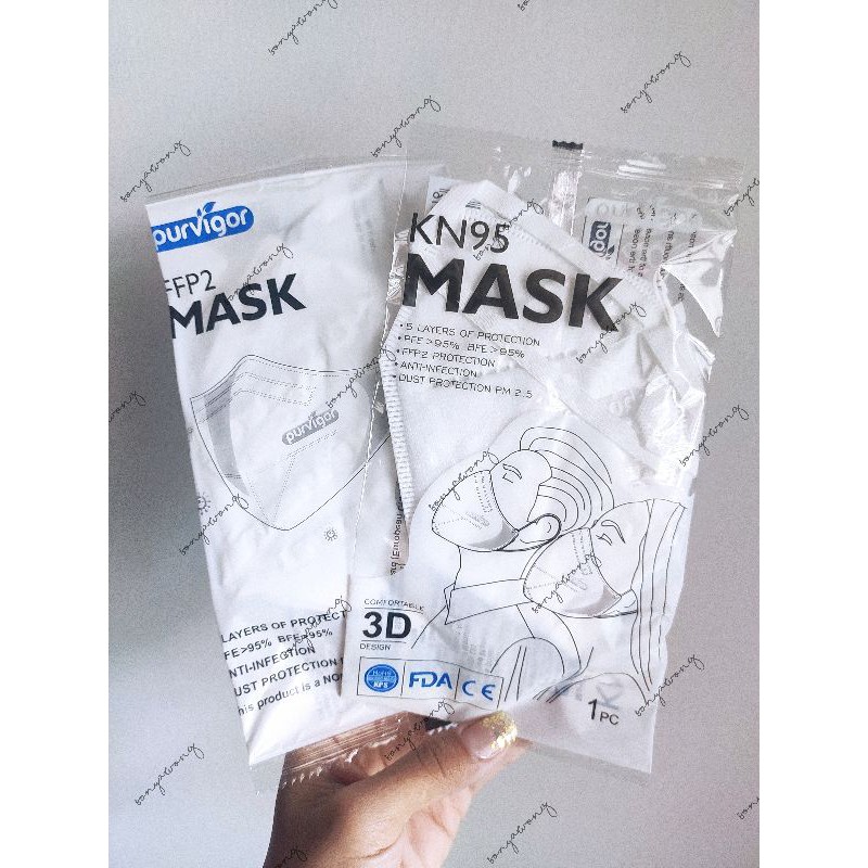 PURVIGOR N99 KN95 FFP2 N95 5 LAYERS HIGH FILTRATION 3D FACEMASK ...