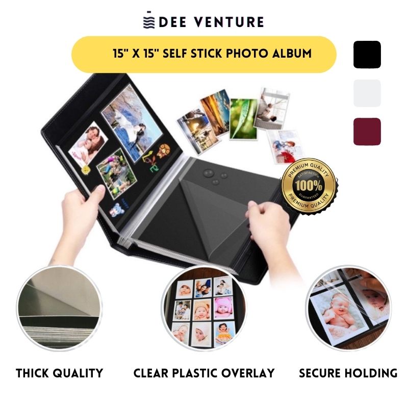 15''x15'' Big Sticky Album/ Stick on Photo Album /Self Adhesive Square ...