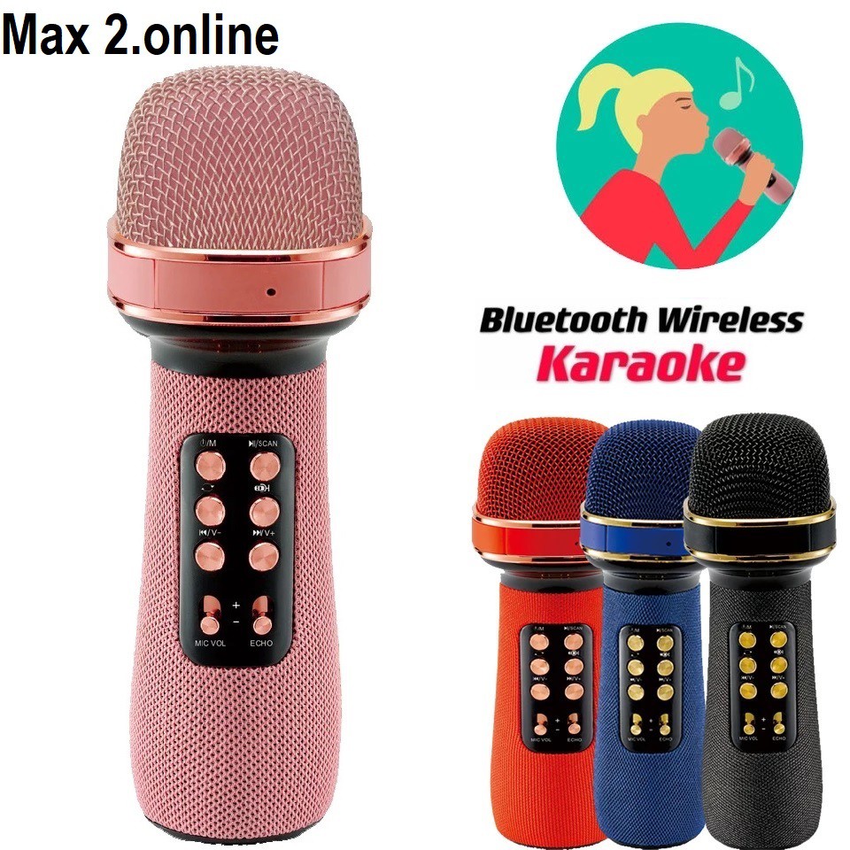 Be A Singer Bluetooth Handheld Microphone Karaoke High Quality Speaker ...