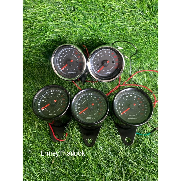 🔥UNIVERSAL METER RPM MOTORCYCLE/MOTOSIKAL 12V 🔥CHROME/HITAM (READY STOK ...