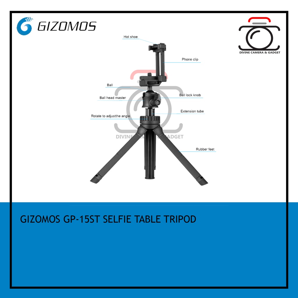 GIZOMOS GP-15ST SELFIE TABLE TRIPOD | Shopee Malaysia