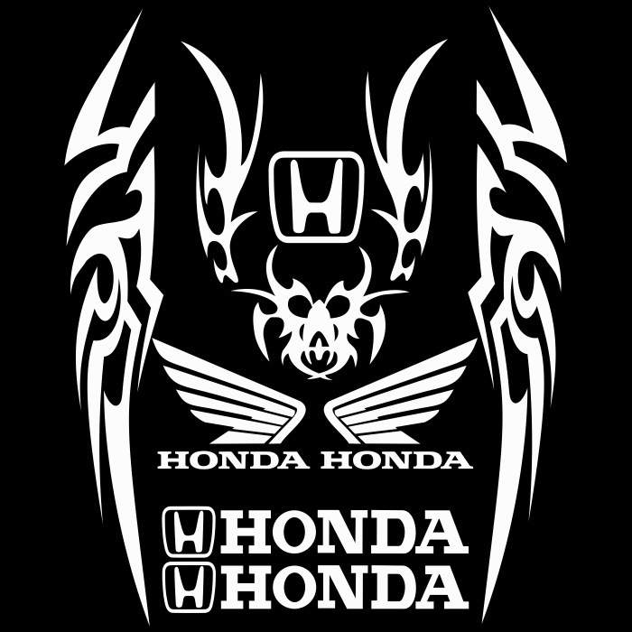 HONDA Stickers Motorcycle Stickers Motorcycle Modification Personalized ...