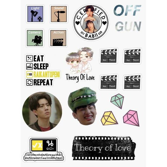 Sticker Set GMMTV Series 2Gether Sotus TOL DBK | Cutting stickers ...