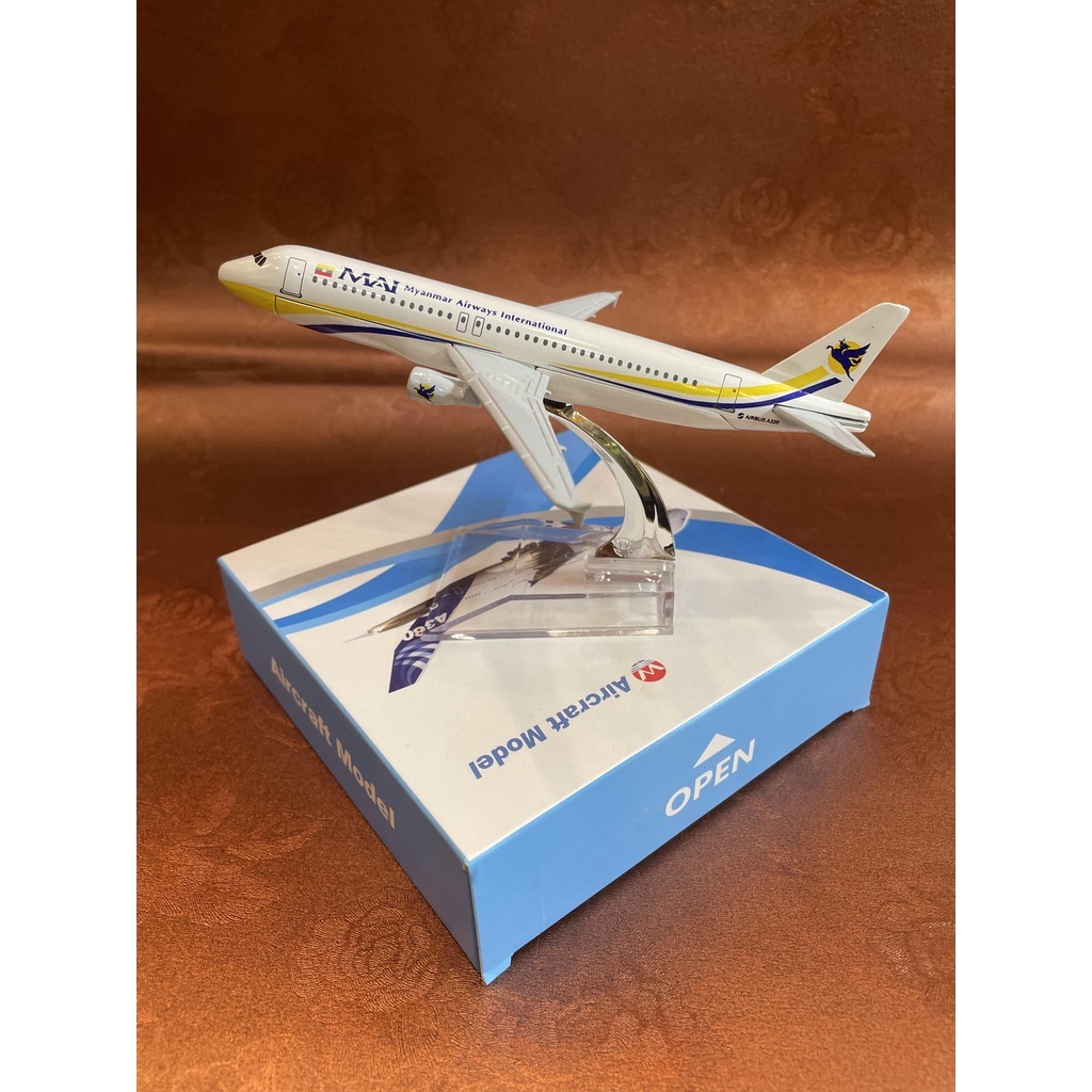 Myanmar Airways International A320 Aircraft Model 16cm Die-cast Metal ...