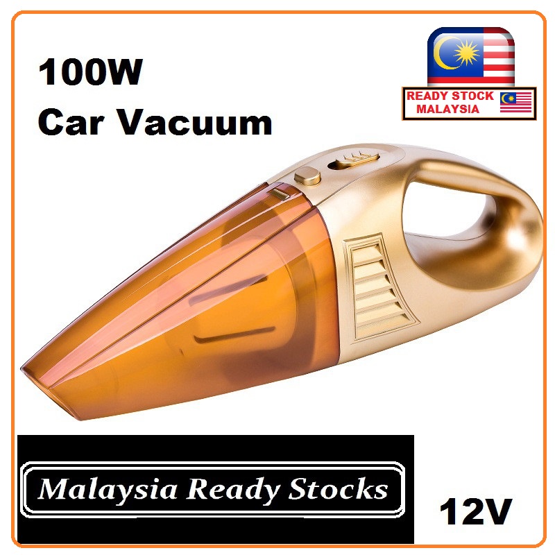 Car Vacuum Cleaner Silver Gold 100W Portable Wet Dry Dual Use Jualan ...