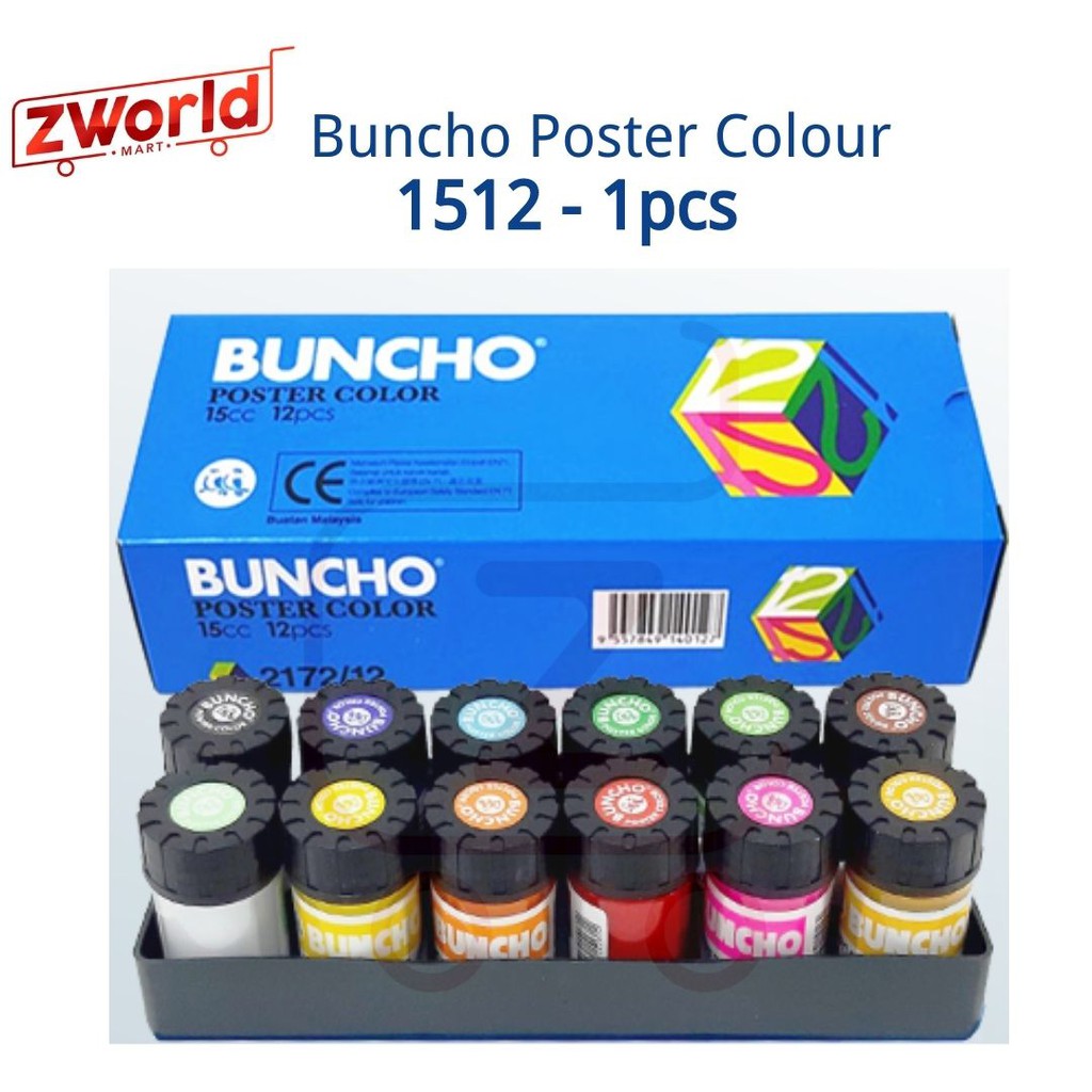 Buncho Poster Colours 1512/ 1518 | Shopee Malaysia