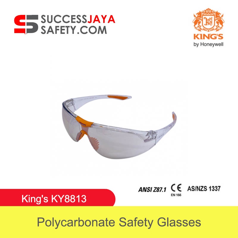 King's Ky8813 Polycarbonate Safety Glasses Clear Mirror Anti Fog ...