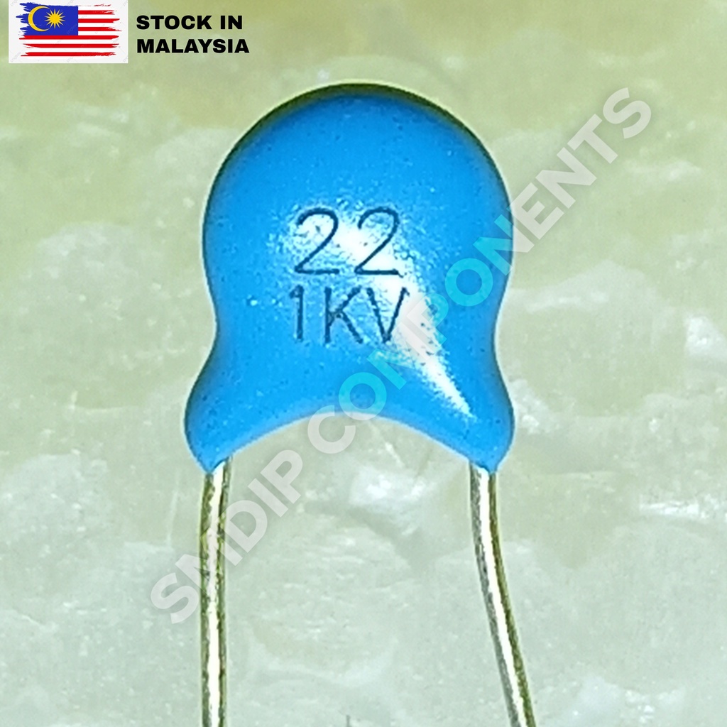 5PCS 22pF 1KV, High Voltage Ceramic Capacitor (220K) | Shopee Malaysia