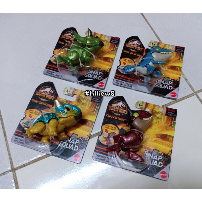 [ hlliew8 ] Jurassic World Snap Squad Wave 6 ( 4 Pieces ) | Shopee Malaysia