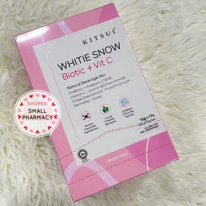 KITSUI Whitie Snow ProBiotic + PreBiotic + Vitamin C (17's x 15g ...