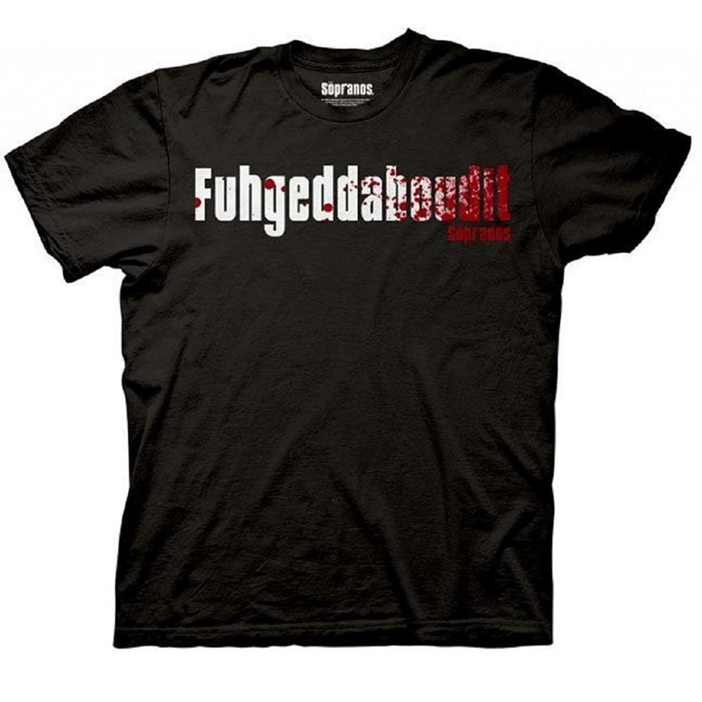 Black Drama Show The Sopranos Fuhgeddaboudit Blood Splatter Tshirt ...