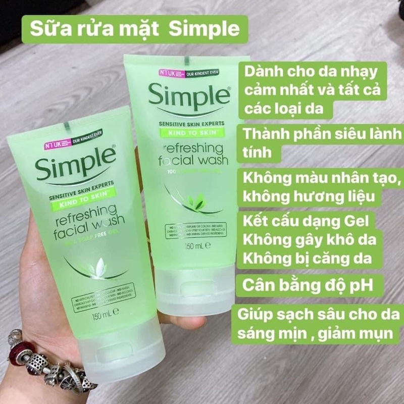 Simple Facial Cleanser (GENUINE 100%) | Shopee Malaysia