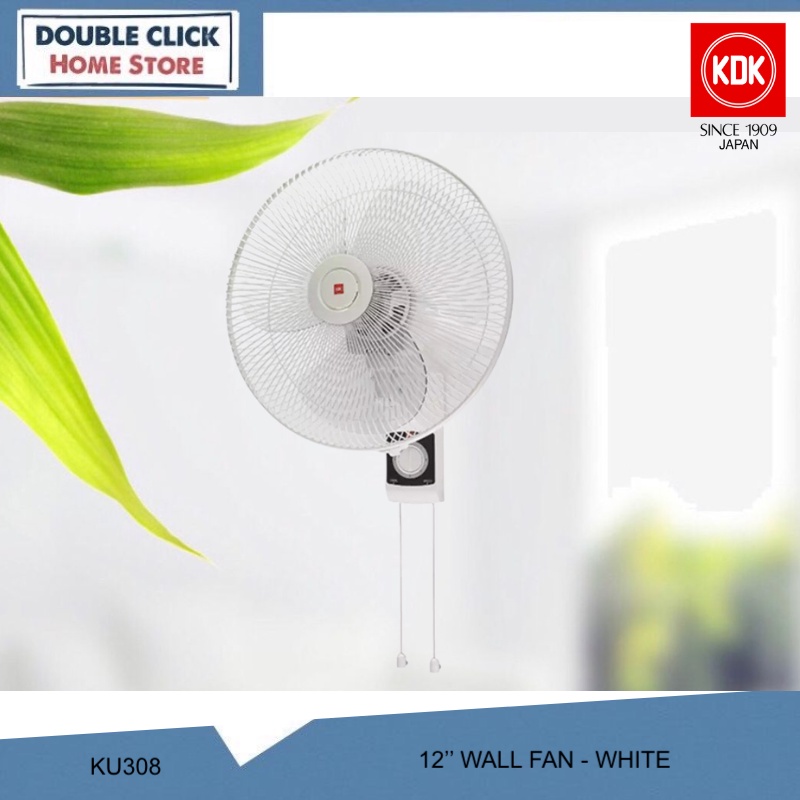 KDK KU308 12" Wall Fan With 3 Speed Pull Switch | Shopee Malaysia