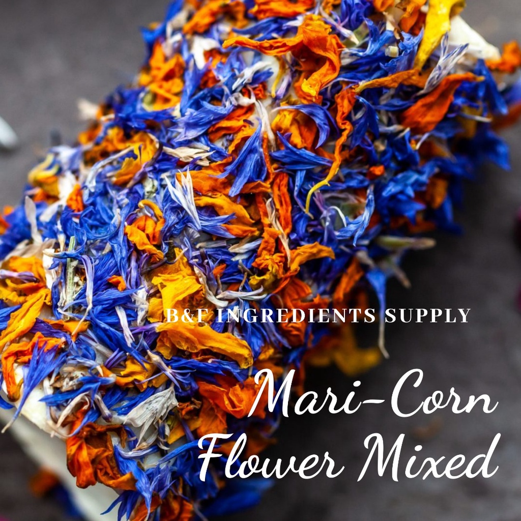 Edible Flower Petals Flakes Dried cornflower Mixed petals Marigold Rose ...