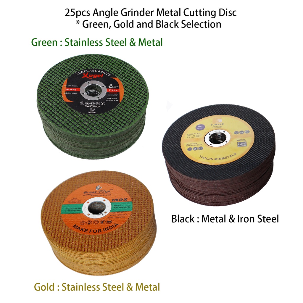 Professional Metal Cutting Disc Ultra Thin 25pcs or 10pcs Selection for ...