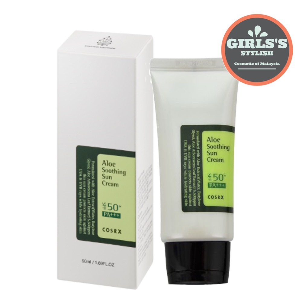 Cosrx Aloe Soothing Sun Cream Sunblock SPF 50+ PA++ 50ml | Shopee Malaysia