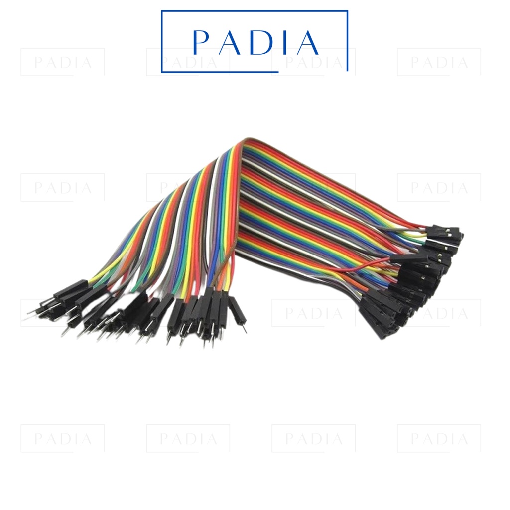 Arduino 40p Breadboard Dupont Jumper Wire Female to Male (10/20/30cm ...
