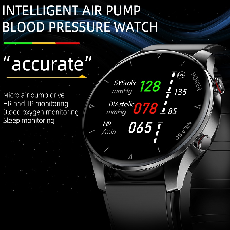 P50 Accurate Blood Pressure Watch with Inflatable Air Bags Cuff ...