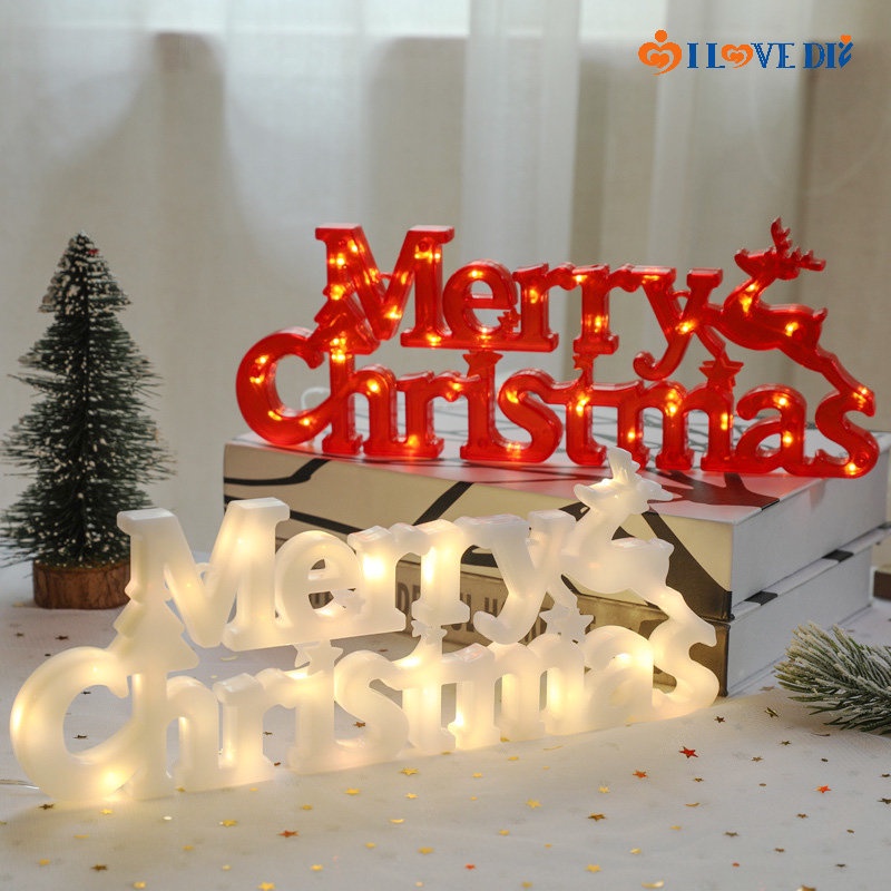 (Eternal-Christmas) Mulit-color Merry Christmas Plastic Hanging Lights ...