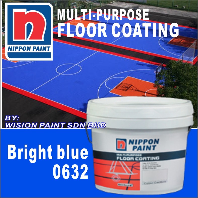 BRIGHT BLUE 0632 ( 5L ) NIPPON PAINT MULTI-PURPOSE FLOOR COATING ...