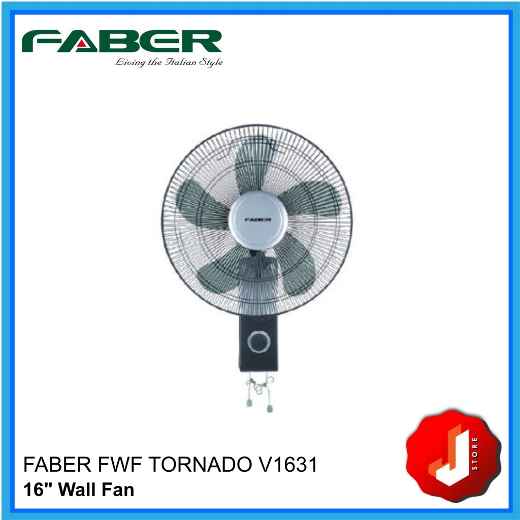 FABER 16" Wall Fan FWF TORNADO V1631 | Shopee Malaysia