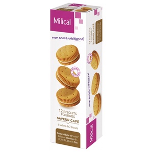 Milical High Protein Dietetic Biscuits, Coffee Flavor, Rich in Zinc, B1 ...