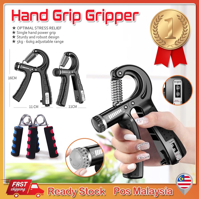 Adjustable Resistance Hand Grip Gripper Wrist Arm Finger Forearm ...