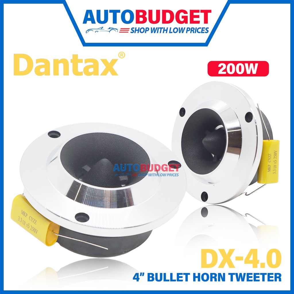DANTAX DX-4.0 4" Bullet Horn Tweeter 4inch Horn Tweeter Car Audio High ...