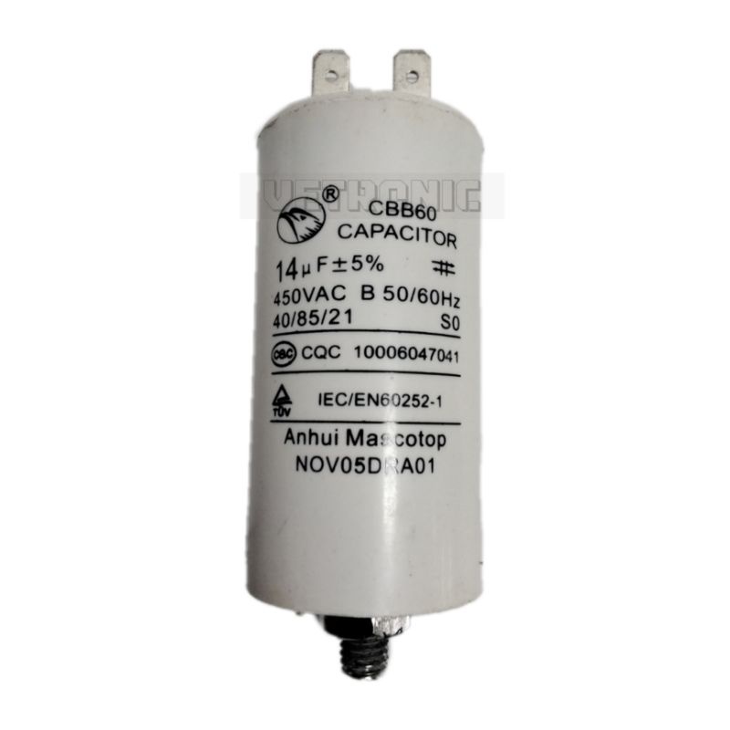 CAPACITOR/CONDENSER/KAPASITOR FOR WASHING MACHINE ( 4UF , 5UF , 6UF ...