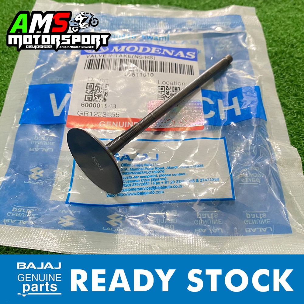 Valve Intake NS200/RS200 (JL511010) Genuine Parts | Shopee Malaysia