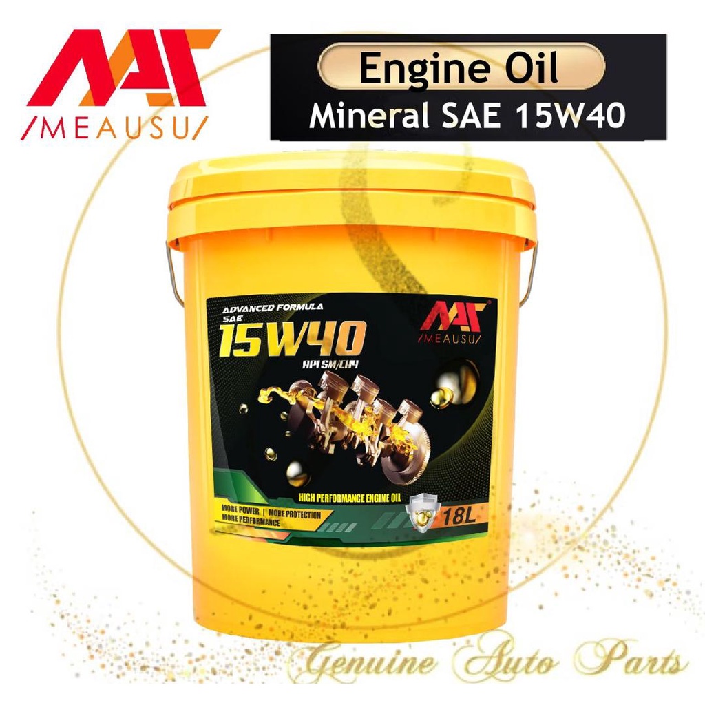100% ORIGINAL MEAUSU OIL 18L ENGINE AUTO HYDRAULIC GEAR DEXRON 3 AWS68 ...