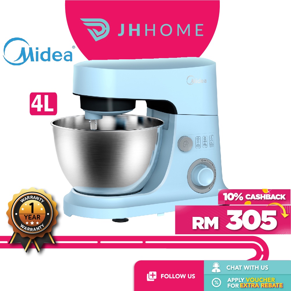 Midea 4L Stand Mixer MSM-400BL (600W) | Shopee Malaysia