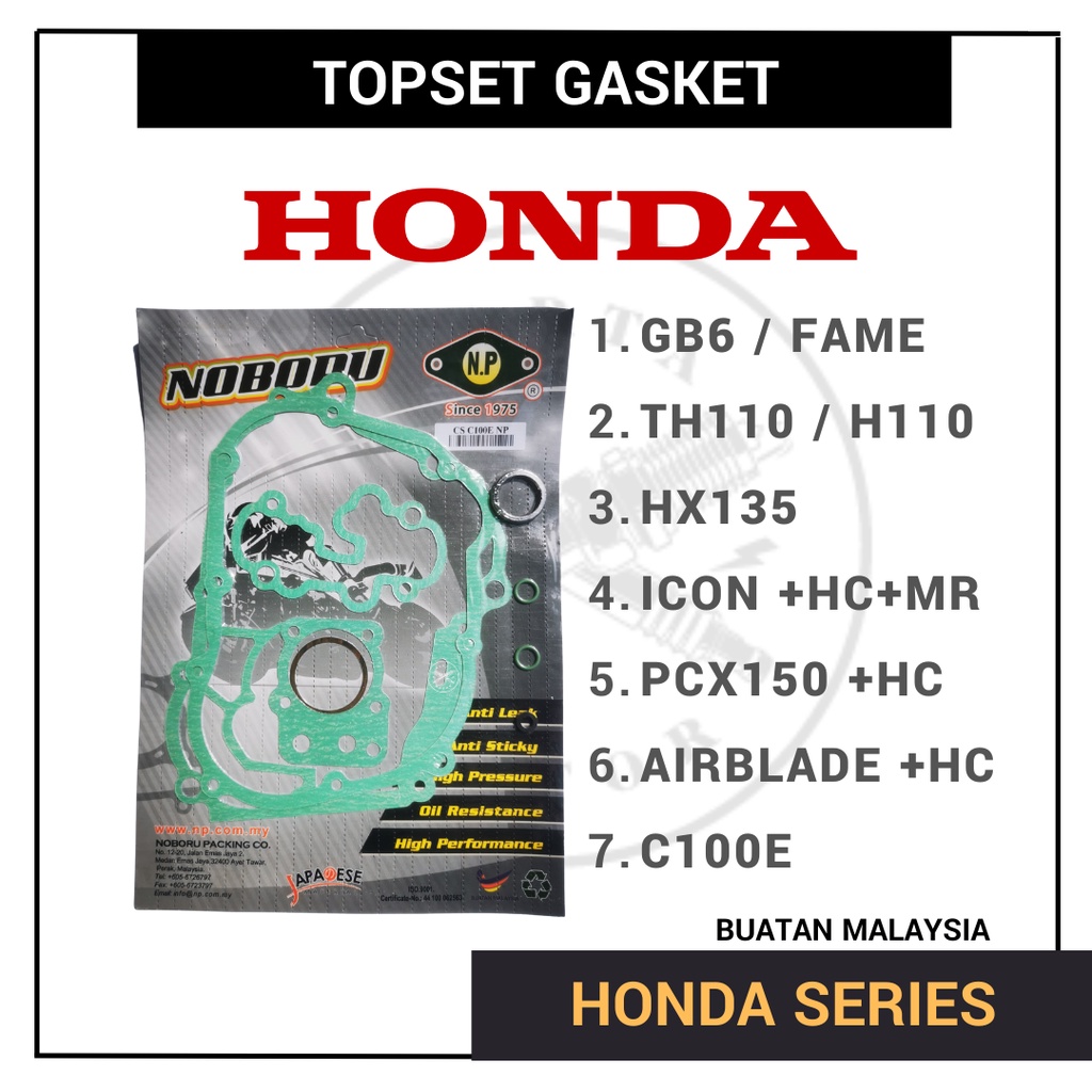 HONDA TOPSET GASKET TOP SET - AIRBLADE AIR BLADE / PCX150 PCX 150 ...