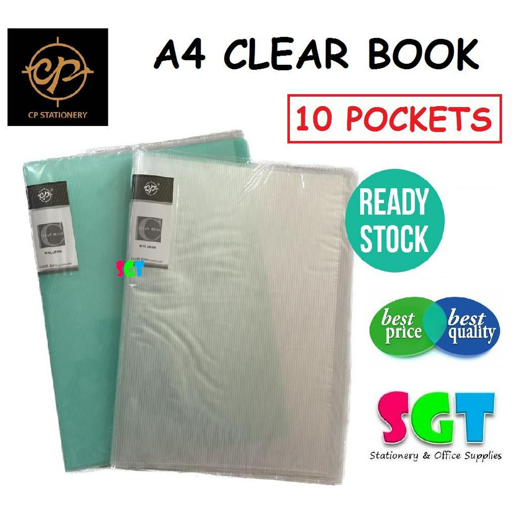 CP A4 Clear Book 10 Pockets ( Random Colour ) | Shopee Malaysia