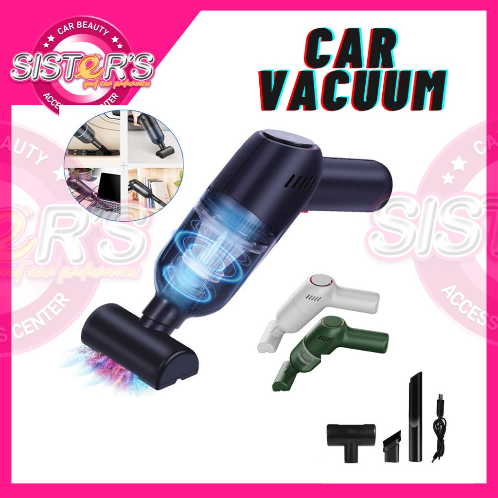 Car Vacuum Portable Vacuum Cleaner Rechargeable Wireless Wet/Dry Mini ...