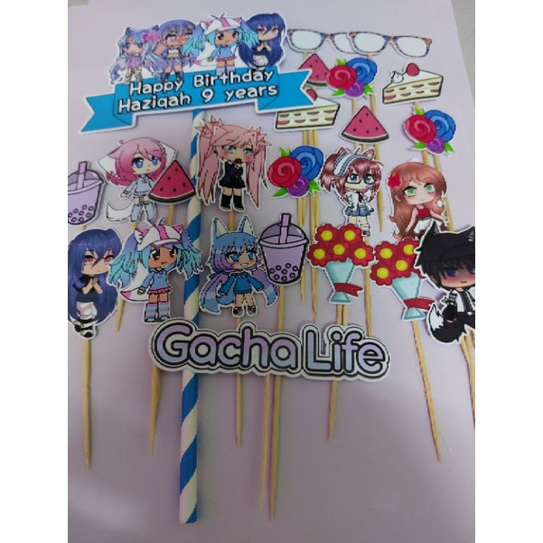 GACHA LIFE CAKE TOPPER | Shopee Malaysia