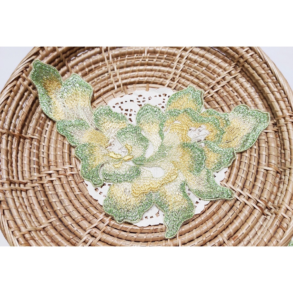 Floral Design Embroidery Lace Border Lace Flower Patches Sewing Fabric ...