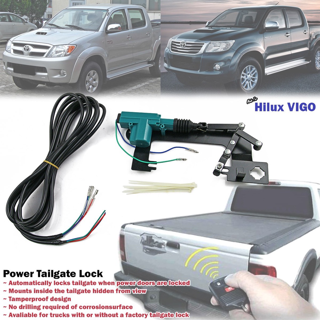 Automatic Power Tailgate Security Lock For Toyota Hilux VIGO KUN25 ...
