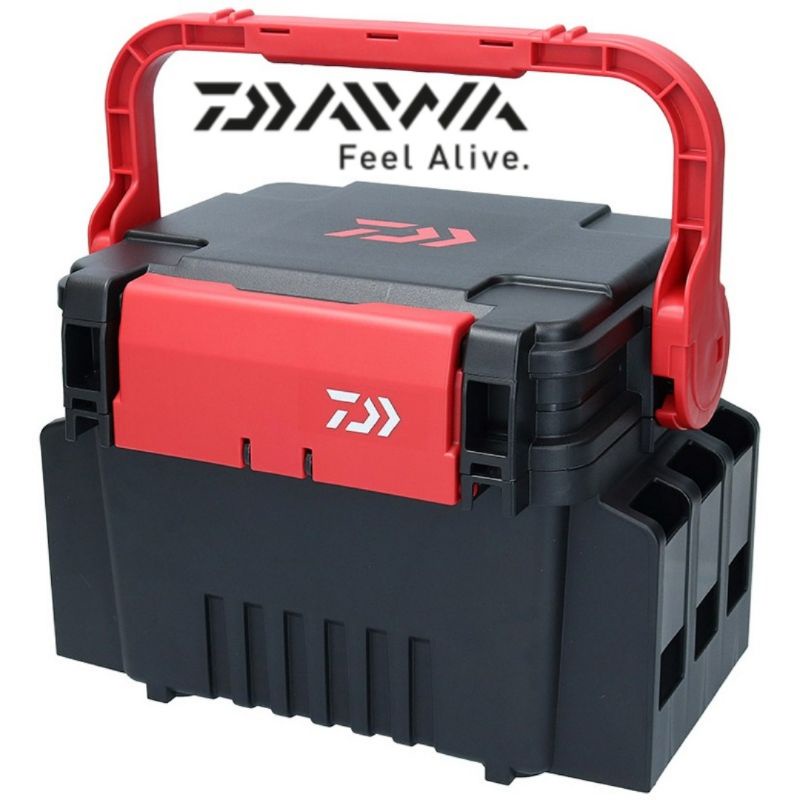 DAIWA TACKLE BOX BLACK/RED (2022) | Shopee Malaysia