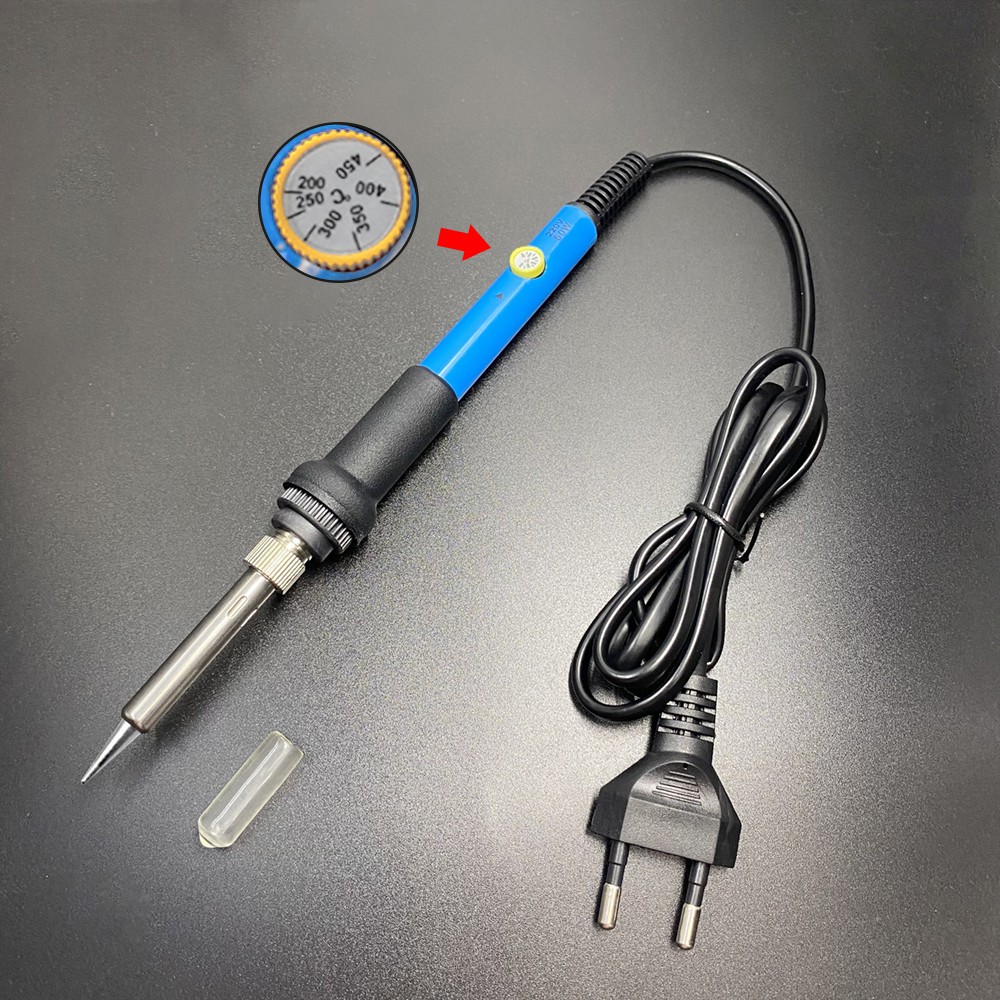 Soldering Iron 60W Adjustable Temperature Electric Solder Iron Rework ...