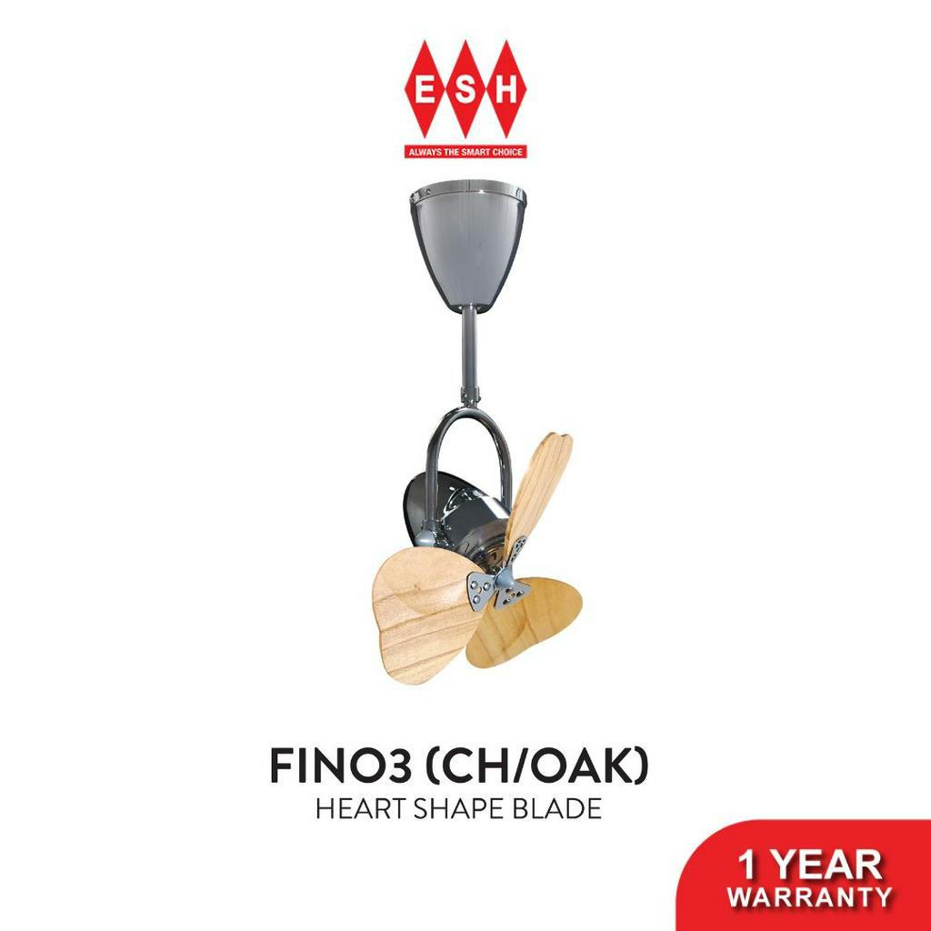 NSB FINO3 (Heart) 16 Inch DC Motor Mini Corner Ceiling Fan (ST Oak ...