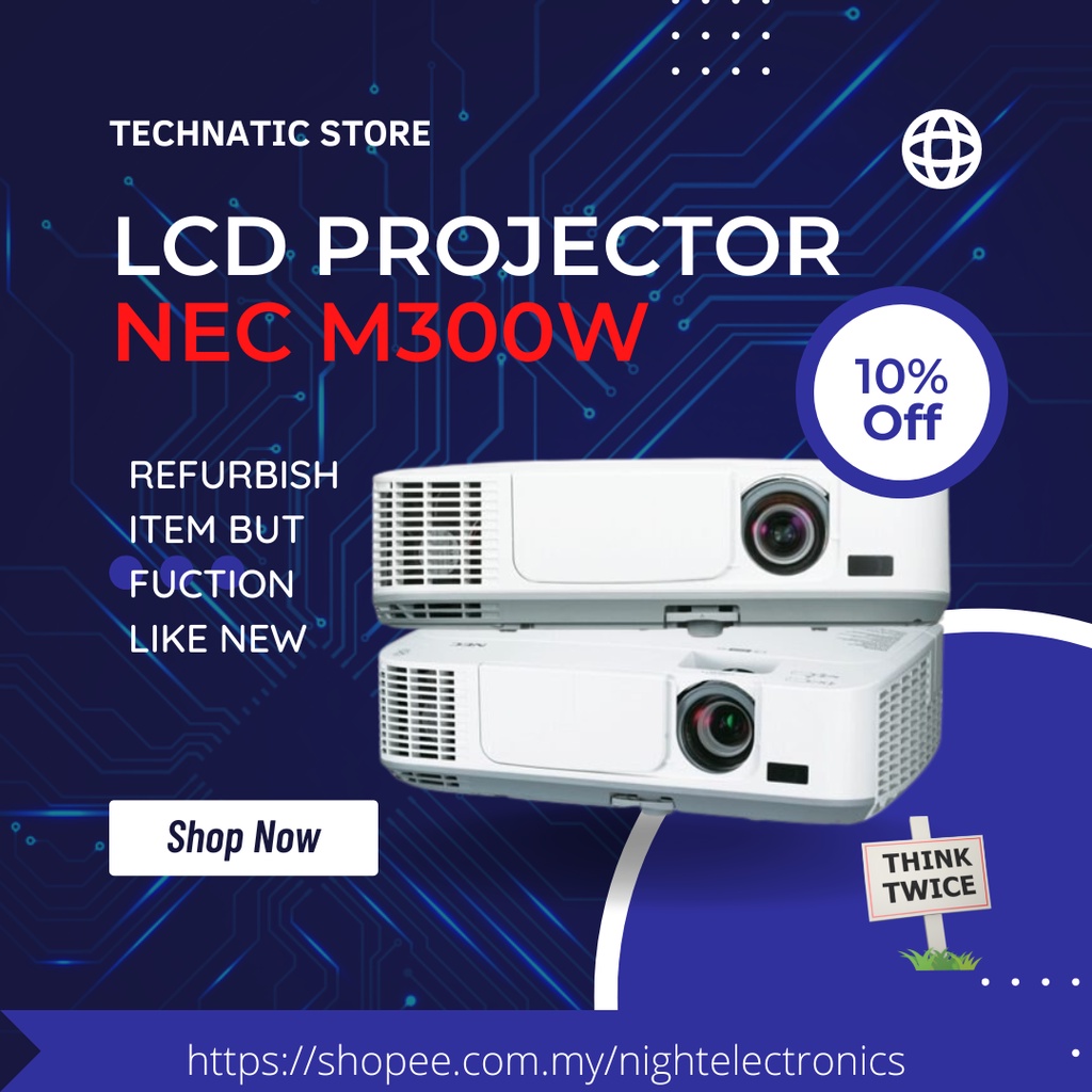 PROJECTOR: NEC M300W LCD Projector | Shopee Malaysia