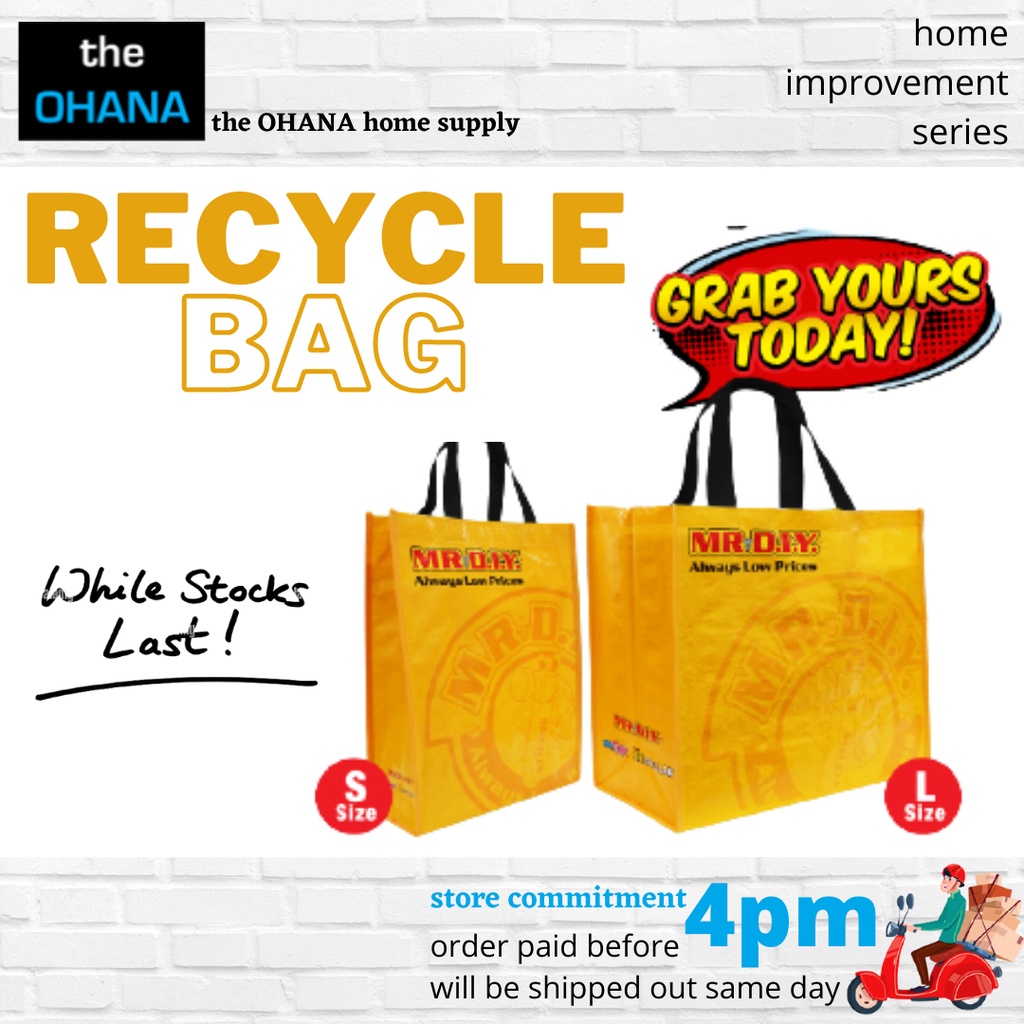 [LIMITED TIME] MRDIY Recycle Bag Reusable Shopping Bag | Shopee Malaysia