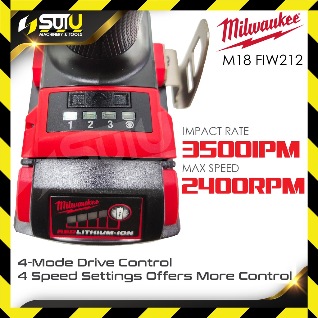 MILWAUKEE FIW212-0X0 ASIA / FIW212-501X / FIW212-501B 18V 339NM Compact ...