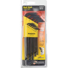 [100% ORIGINAL] BONDHUS 13PCS BALL END POINT ALLEN-KEY (10937-BLX13 ...