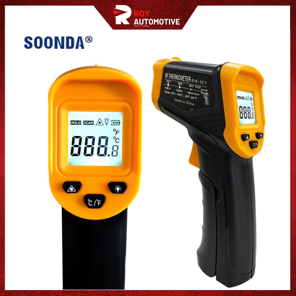 Laser Temperature Meter Infrared thermometer Industry Infrared Food ...