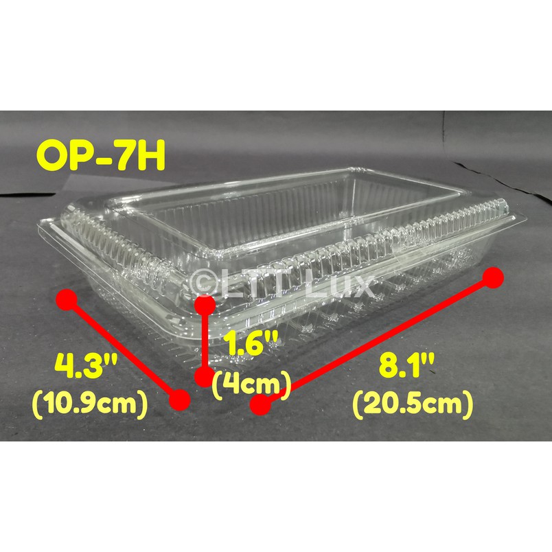 Kuih Container OP-7H / Disposable Plastic Clear Bakery Container ...
