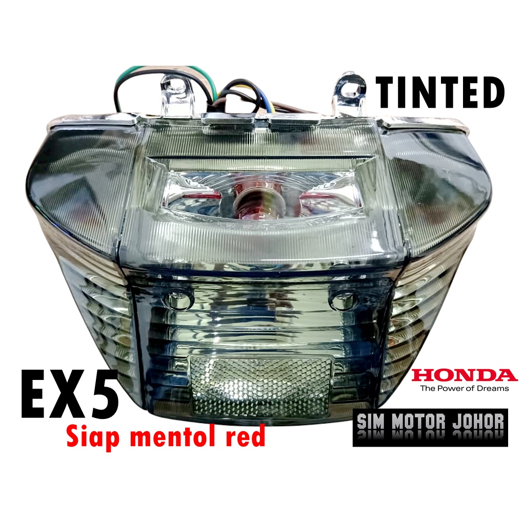 EX5 DREAM HIGH POWER TAIL LAMP DIAMOND SMOKE TINTED BRAKE LIGHT HONDA ...