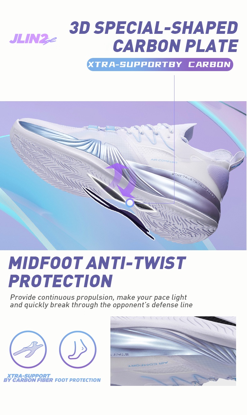 XTEP Lin Shuhao 2nd Generation Carbon Board Basketball Shoes | Shopee ...